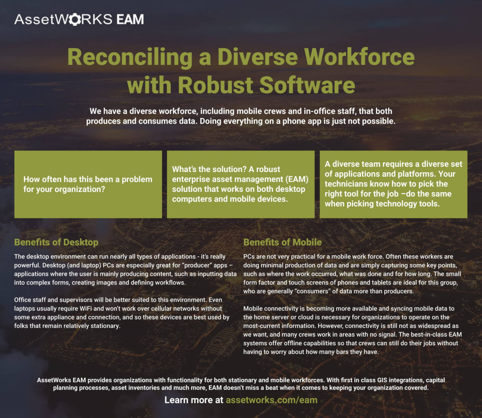 Reconciling a Diverse Workforce with Robust Software - Enterprise Asset ...