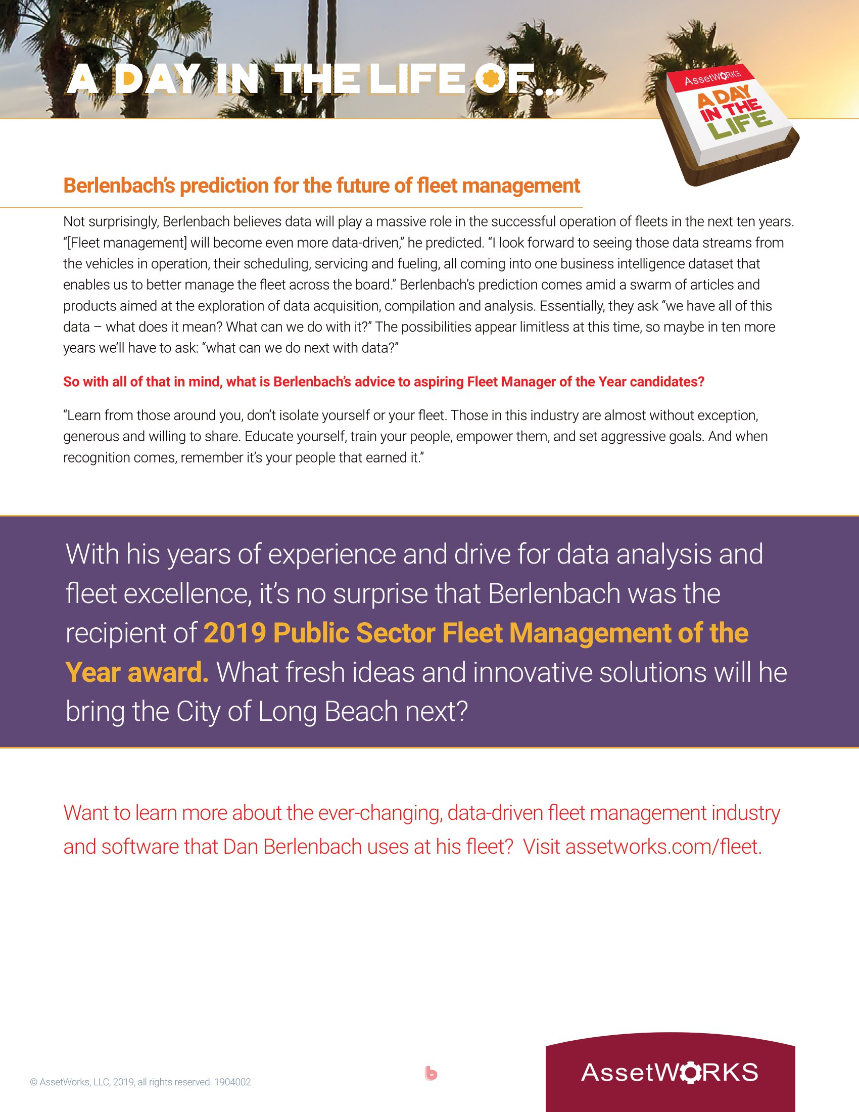 A Day in the Life of the Fleet Manager of the Year | Dan Berlenbach ...