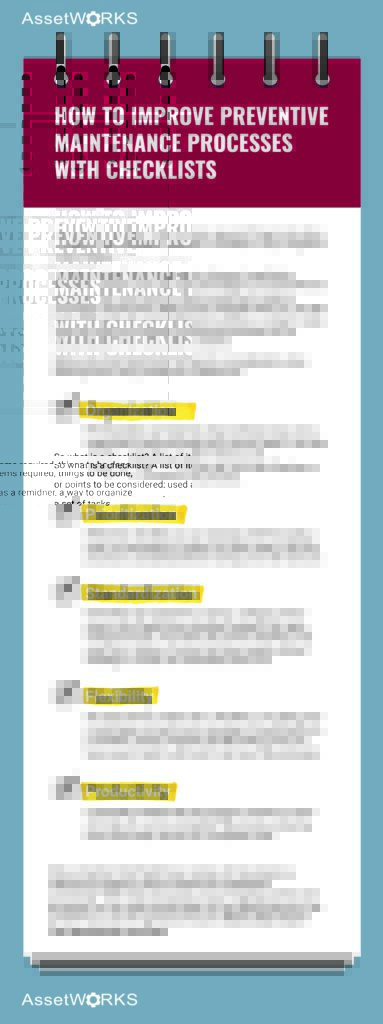 How to Improve Preventive Maintenance Processes with Checklists - Fleet ...