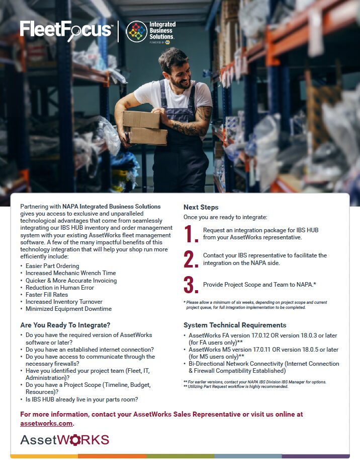 AssetWorks Product Slicks - Fleet and Fuel Management