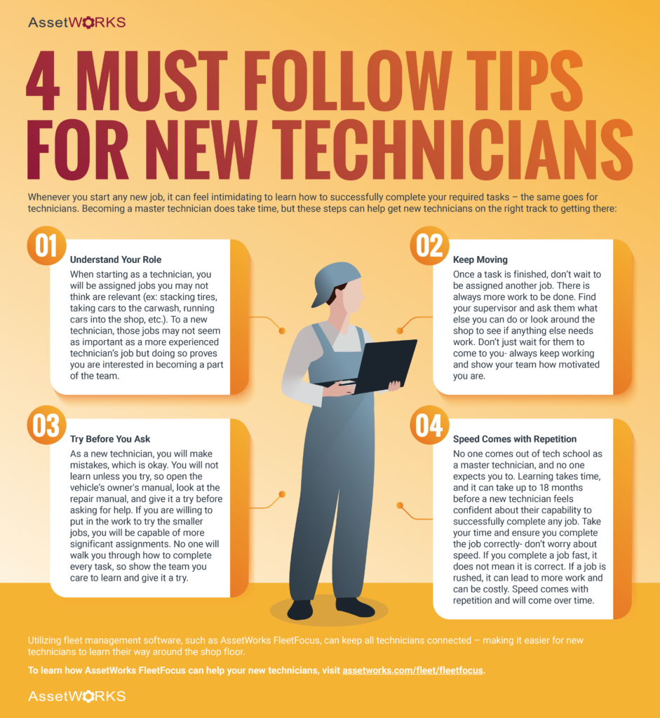 4 Must Follow Tips for New Technicians - Government Property Management